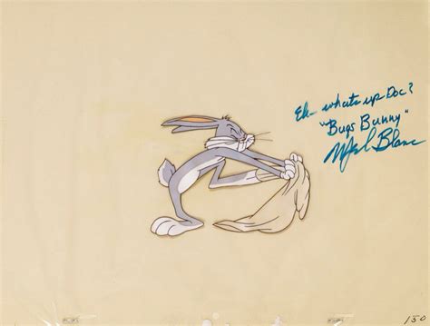 Production Cel Featuring Bugs Bunny Signed Mel Blanc Bugs Bunny Warner Bros Collection