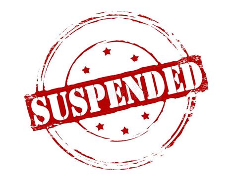 Suspended Stock Illustration Illustration Of Stop Concept 109004767