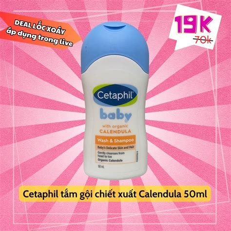 Deal Trong Live Cetaphil Tắm Gội Chiết Xuất Hoa Cúc Hữu Cơ Chai 50ml