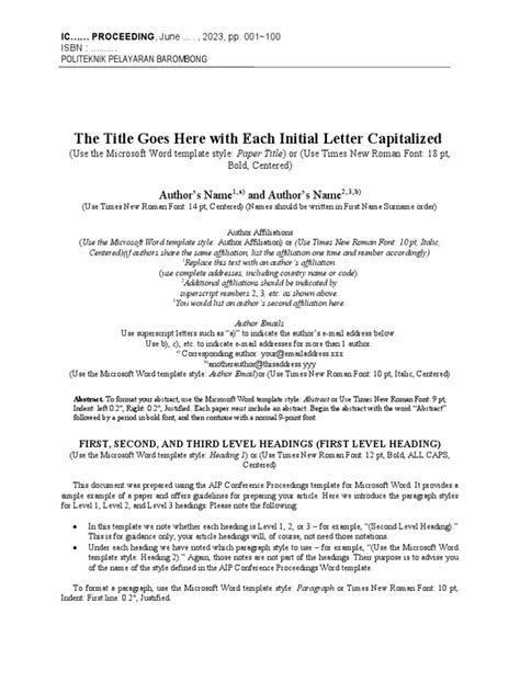 The Title Goes Here With Each Initial Letter Capitalized Authors Name