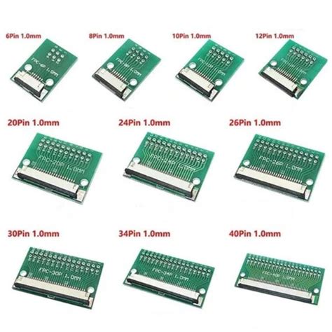 Ffc Fpc 4 Pin Adapter Board 1mm To 2 54mm Soldered Connector Roboticsdna