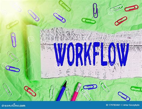 Word Writing Text Workflow Business Concept For Series Of Activities Or Procedures Necessary To