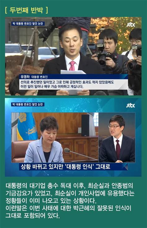 박근혜 변호사 유영하 조목조목 반박한 Jtbc뉴스룸 손석희검사 인스티즈instiz 이슈 카테고리