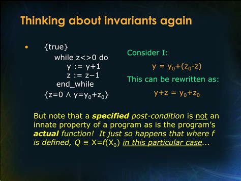 Ppt Functional Verification Iv Revisiting Loop Invariants Powerpoint