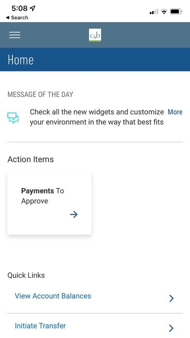 Csb Business Mobile Banking For Iphone Free App Download