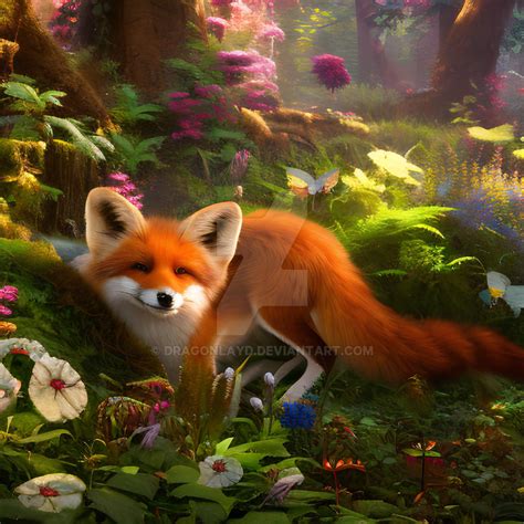 Sweet Smiling Fox By Dragonlayd On Deviantart