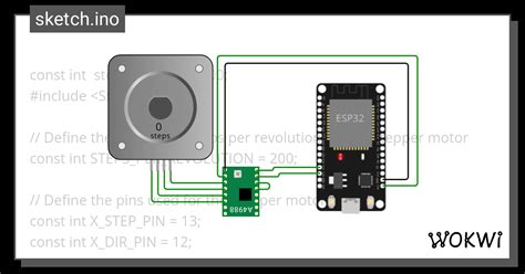 Stepper Wokwi ESP32 STM32 Arduino Simulator