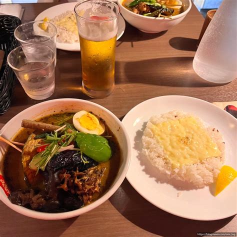 삿포로 여행 한국 사람들이 많이 가는 수프 카레 맛집 스아게플러스suage 야채 카레 치킨 카레 카드 결제 X