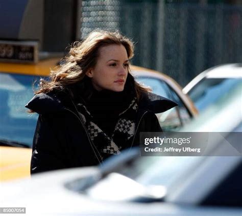 Actress Leighton Meister Filming On Location For Gossip Girl On The