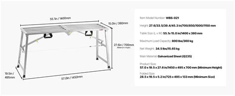 Vevor Work Platform Adjustable Height Portable Scaffolding Platform 360 Kg Load Vevor Au Vevor Work Platform Adjustable Height Portable Scaffolding Platform 360 Kg Load Vevor Au