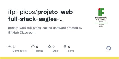 Github Ifpi Picos Projeto Web Full Stack Eagles Software Projeto Web