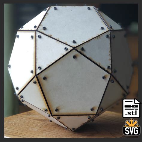 Icosidodecahedron Connectors Digital Download Alien Workshop Design