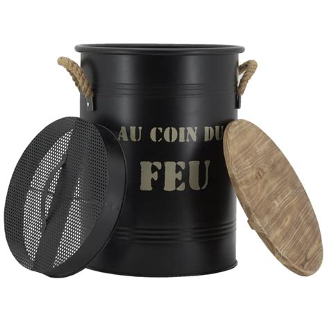 Tabouret Et Seau à Pellets En Métal Ntb2560 Aubry Gaspard
