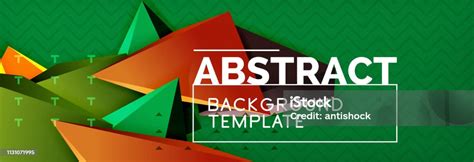 벡터 3d 삼각형 모양 추상적인 배경 선 종이 접기 미래 템플릿 0명에 대한 스톡 벡터 아트 및 기타 이미지 0명 그림자 날카로운 Istock