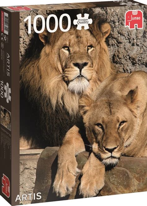 Jumbo Premium Collection Puzzel Artis Leeuwen Legpuzzel 1000 Stukjes