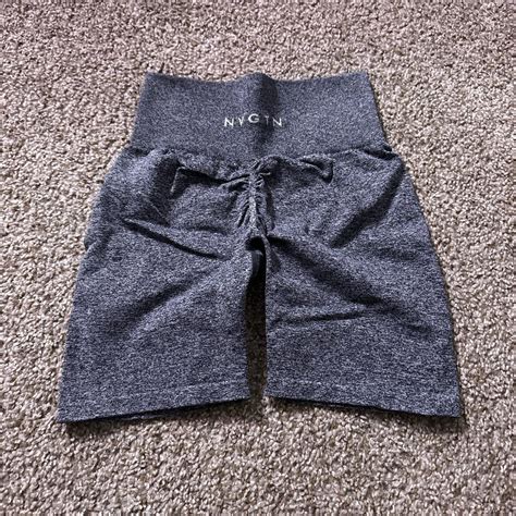 Nvgtn Scrunch Booty Shorts ♡ Size Xs ♡ Grey Depop