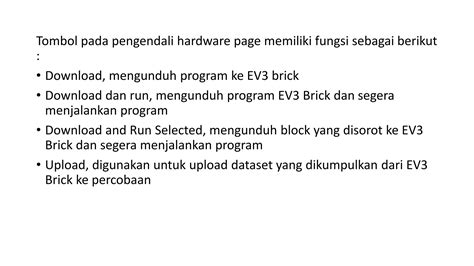 Menjalankan Lego Mindstorms Education Ev3 Pptx