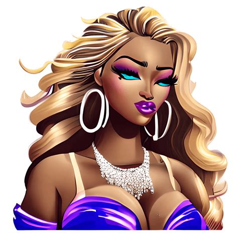 Cocoa Skin Rapper Female Graphic · Creative Fabrica