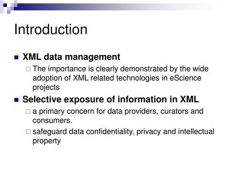 Ppt Dynamic Security Views For Xml Data Privacy And Confidentiality