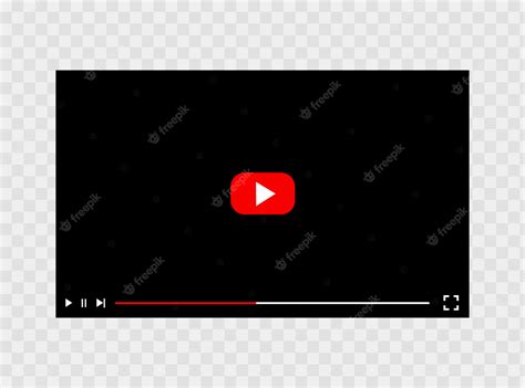 Premium Vector Video And Audio Player Interface Template With Set Buttons Vector Illustration