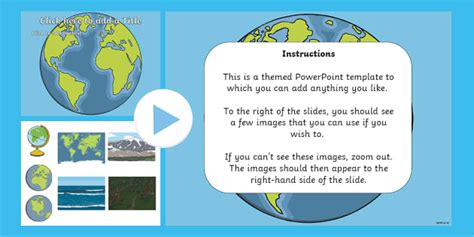 Planet Earth PowerPoint Template Editable Twinkl KS