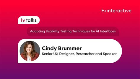 Hi Interactive On Linkedin Hitalks Usabilitytesting Aiinterfaces Ux Uxdesign