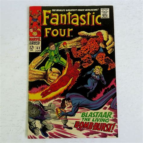 Fantastic Four 63 1967 Blastaar Inhumans Trition And Crystal App