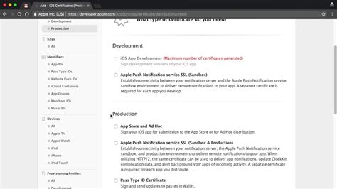 Create Developer And Production Certificate From Apple Developer