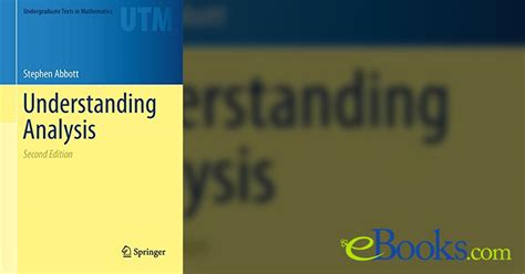 Understanding Analysis 2nd Ed By Stephen Abbott Ebook