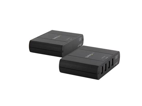 StarTech Com USB2G4LEXT2 4 Port USB 2 0 Over Gigabit LAN Or Direct Cat5e Cat6 Ethernet