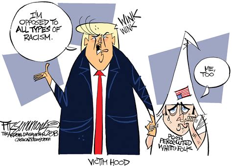 Political Cartoon Us Trump Racism Persecuted White Folk Kkk The Week