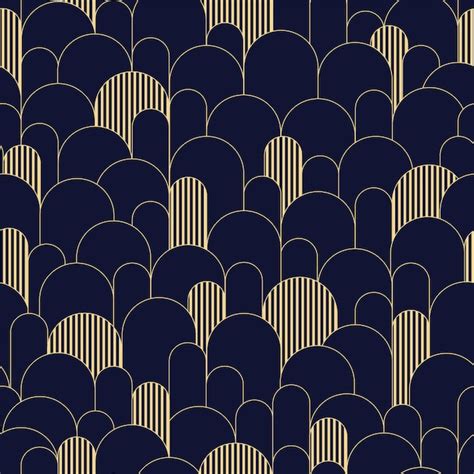 Premium Vector Abstract Seamless Pattern Art Deco Retro Style Vector