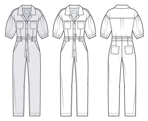 Sports Bodysuit Technical Fashion Illustration Long Sleeve Bodysuit