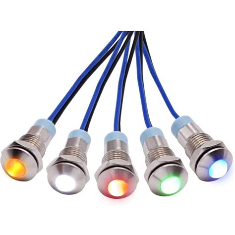 10mm 3 6v Blue Light Spherical Shape Metal Indicator Lamp Roboticsdna