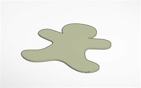 3d Design Blank Gingerbread Person Tinkercad