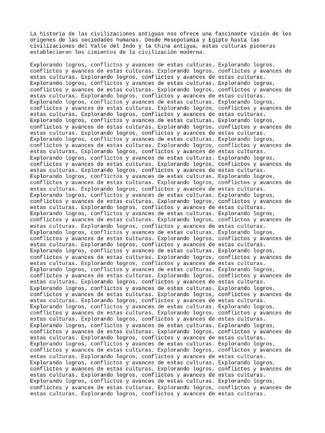 Civilizaciones Antiguas Pdf Educación En Artes Liberales
