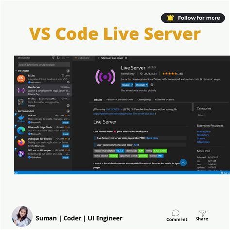 vscode extensions server suman sinha