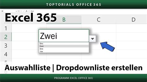 Auswahlliste Dropdownliste Erstellen Ganz Einfach Excel 365