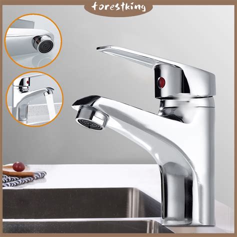 Single Lever Bathroom Basin Sink Mono Mixer Tap Chrome Flexible Hose
