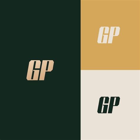 Premium Vector Gp Logo Design Vector Image