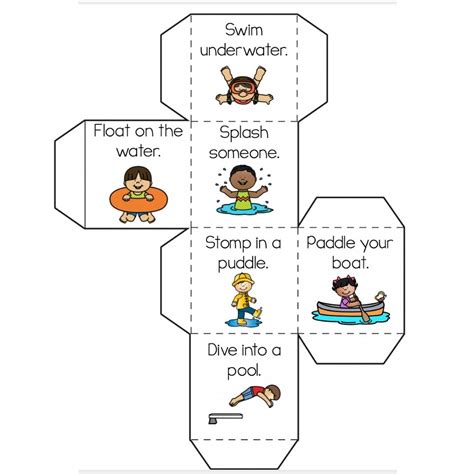 Brain Break Dice Water Play And Swimming Life Over C S Club