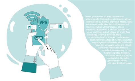 Vpn 서비스 폐쇄된 채널을 통한 안전한 데이터 전송 보호 및 개인 데이터 전송 모드 프리미엄 벡터