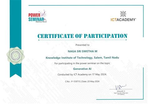 Naga Sri Swetha M On Linkedin Generativeai Ictacademy Kiot Ai Innovation Techseminar
