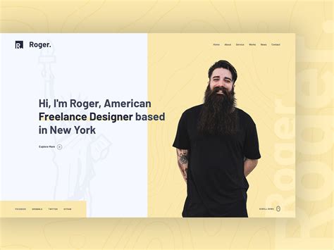 Minimal Personal Portfolio Concept By M S Newaz On Dribbble