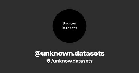 Unknowndatasets Linktree
