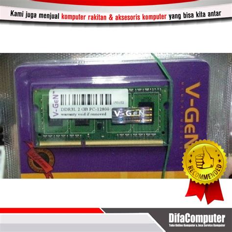Sodimm Ddr3 Vgen 2gb Ram Laptop Difacomputer 0852 1112 7625