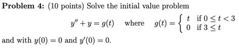 solved problem 4 10 points solve the initial value