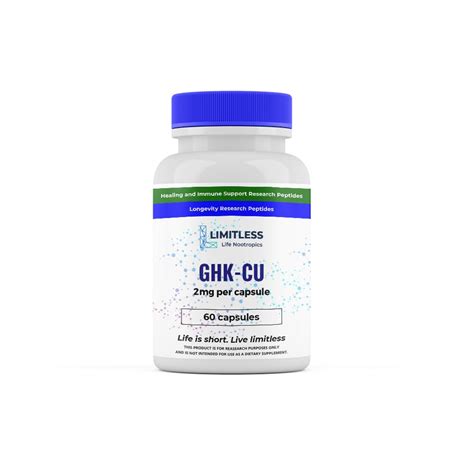 Ghk Cu Capsules Copper Peptide 2mg 60 Count Usa Made