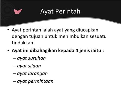 Ayat Perintah Tahun 1 Tatabahasa Ayat Perintah Ayat P