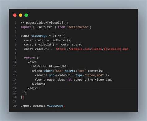 How Can I Pass Video Urls As Dynamic Paths In Next Js While Using